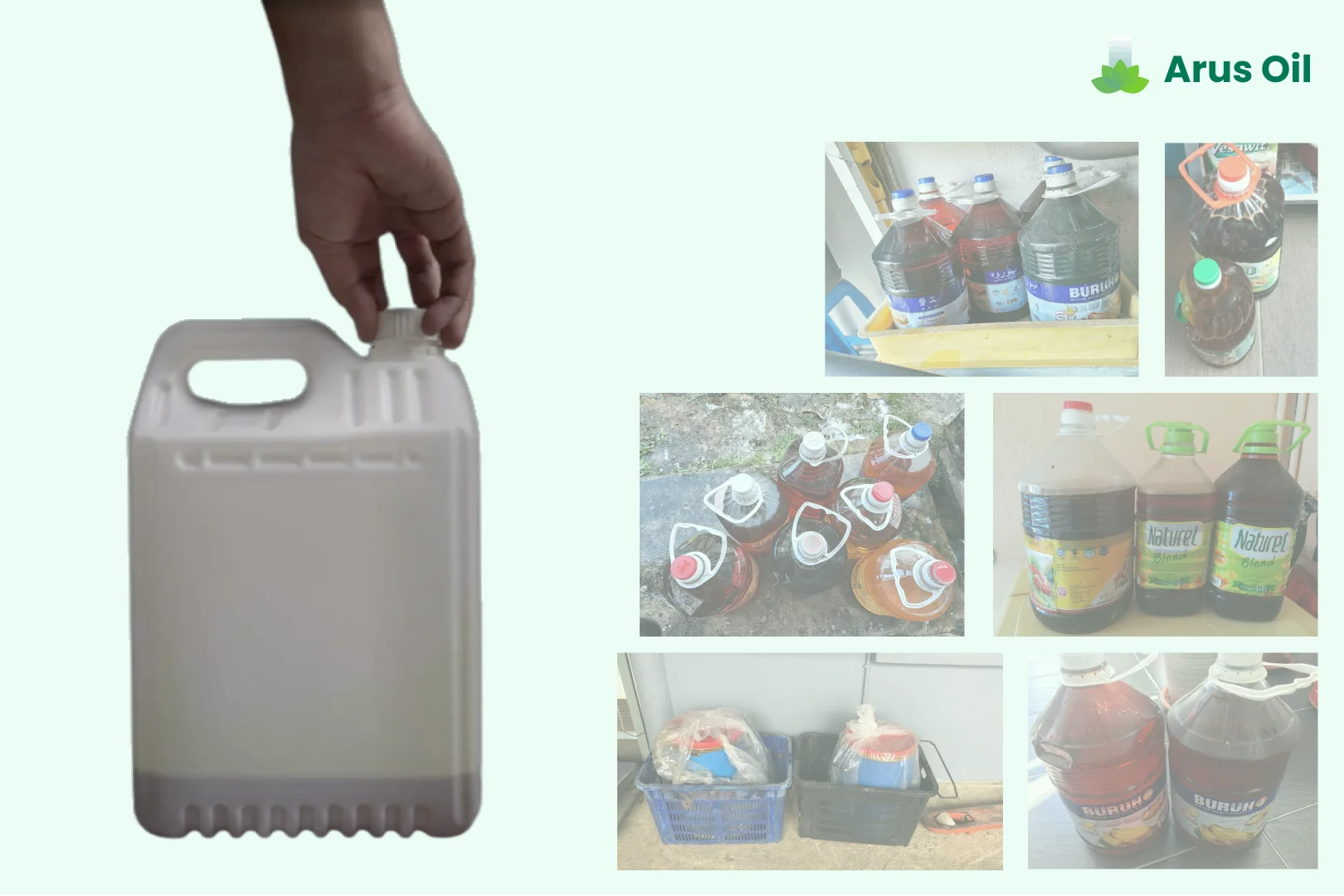 Step 2 – Store Used Cooking Oil